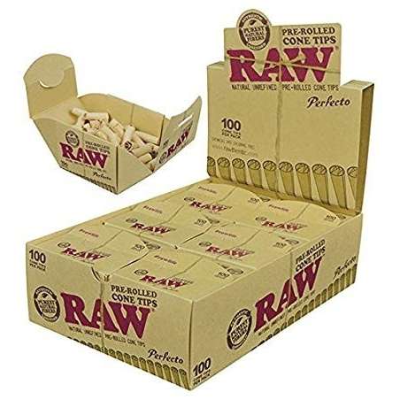 Raw 100 Filtros Perfecto Prerolled | Caja de 6 | Caja de 6