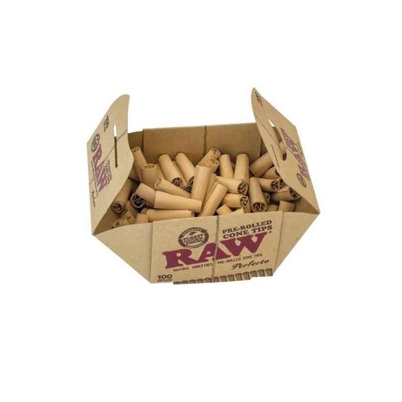 Raw 100 Filtros Perfecto Prerolled | Caja de 6 | Caja de 6