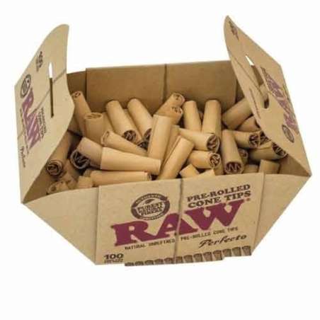 Raw Perfecto Prerolled 100 Filtres | Boîte de 6