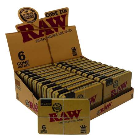 Raw Caja Metal para 6 conos King Size