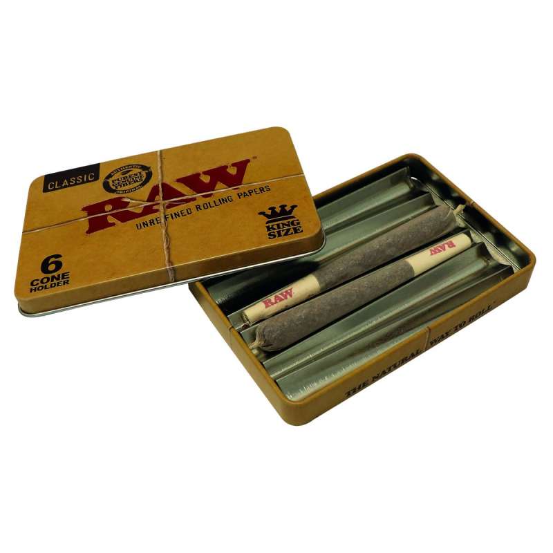 Raw Caja Metal para 6 conos King Size