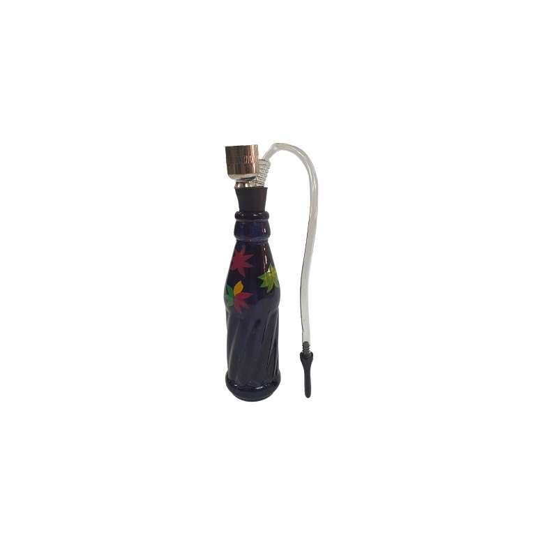Mini Bong Garrafa Coca Cola Preta de Vidro | 12 unidades
