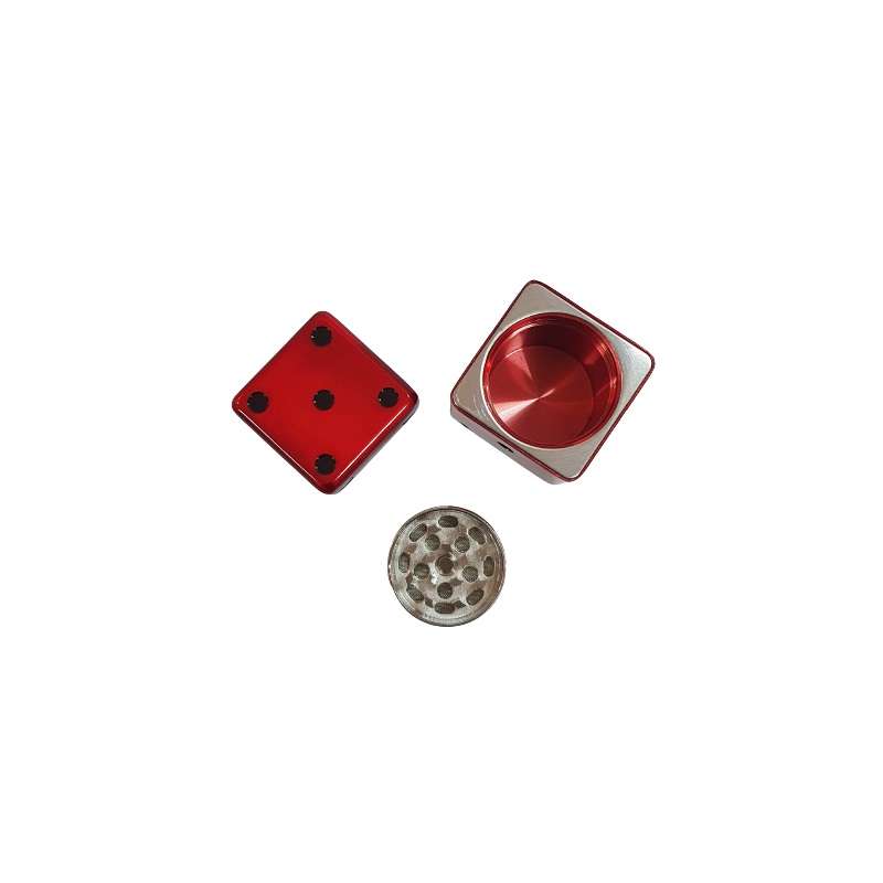 Grinder Metal en forma de dado brillante al por mayor