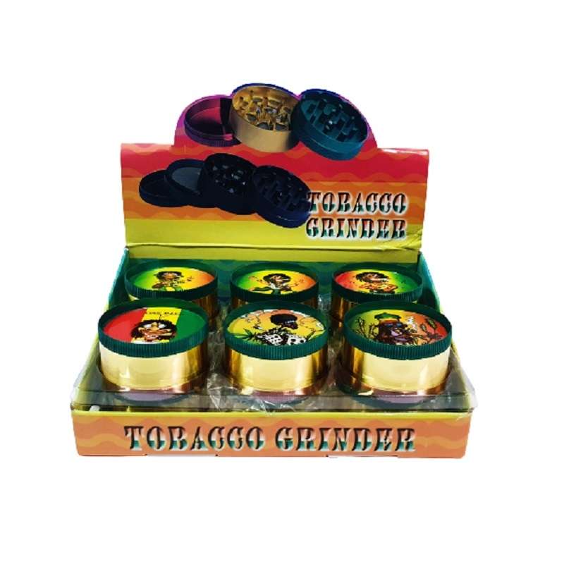 Grinder Metal Rastafari 50mm 3 Partes | 12 Grinders
