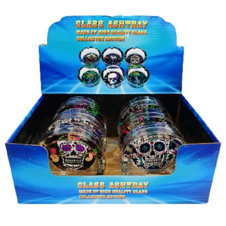 Cenicero Cristal Calaveras Mexicanas | 6 Ceniceros