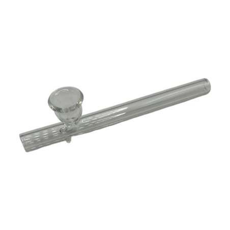 Pipa de cristal Transparente de 10 cm | Pack de 2